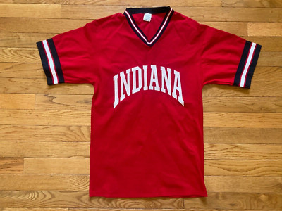 Vtg University of INDIANA Hoosiers Baseball Jersey Red USA made Men’s ...