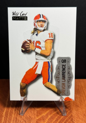 2021 Wild Card MATTE - Trevor Lawrence #LBC-1 White Matte (RC ...