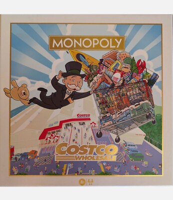 Hasbro Monopoly Costco Wholesale Special Edition Collectible Game Board ...