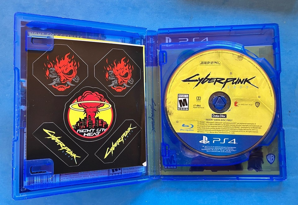 Cyberpunk 2077 for Sony PlayStation 4 PS4 2 Discs + Bonus Features ...