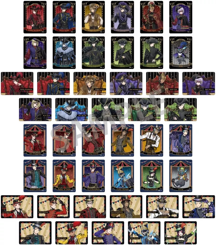 Character card set of 46 types "Disney Twisted Wonderland Metallic ...