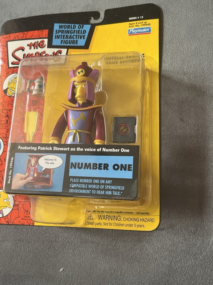 The Simpsons Number One Stonecutter Playmates WOS Interactive Figures ...
