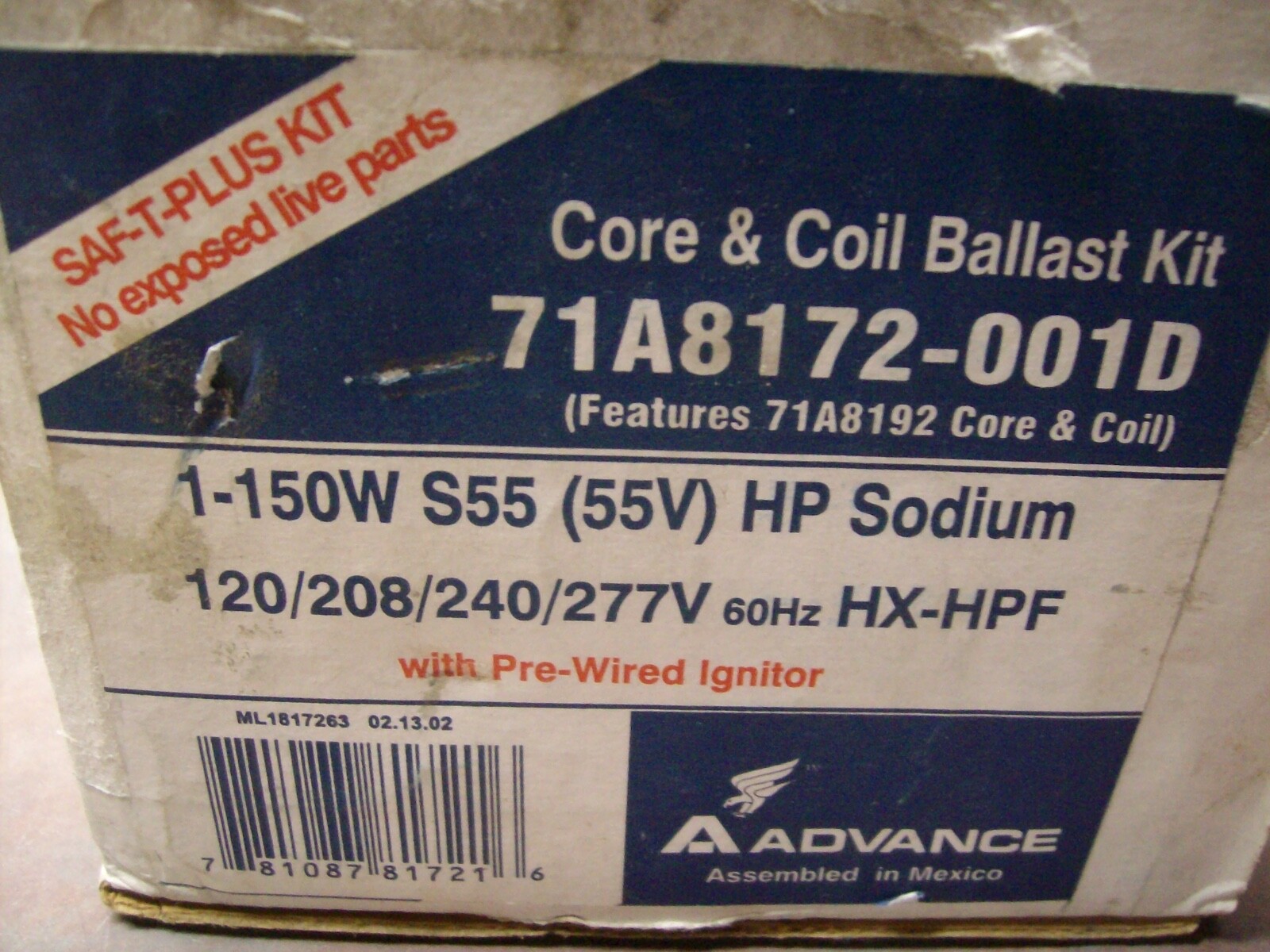 Ballast Kit Advance 71A8172-001D | eBay