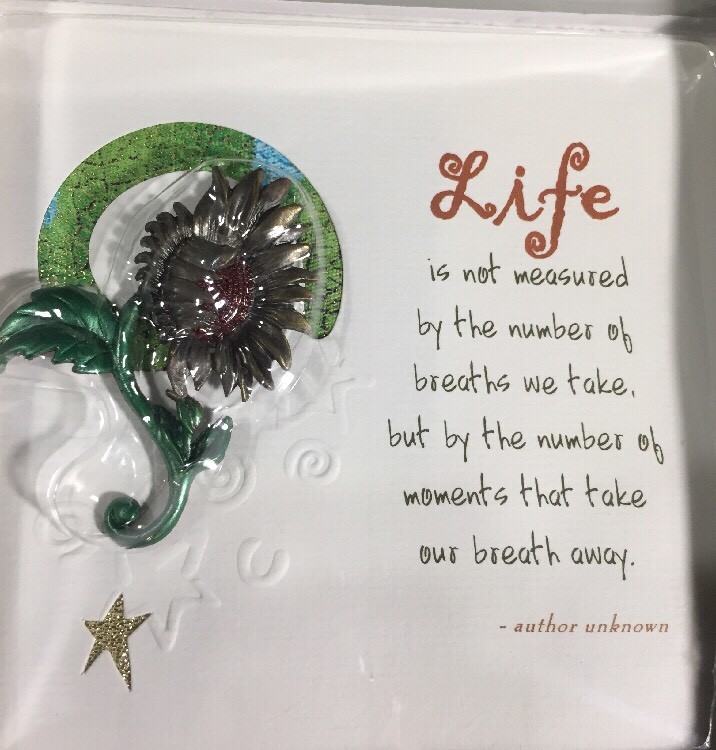 Patricia Darling Dash Life Card With Flower Brooch Pin | eBay