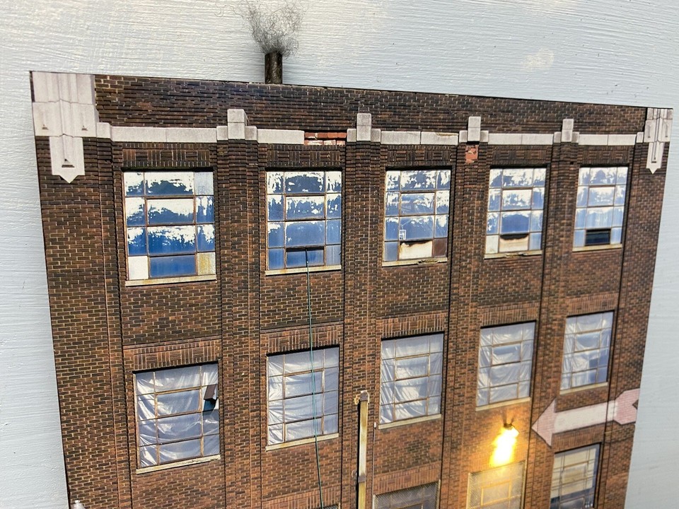 HO Scale Scratch Built "Arrow Factory" Pittsburgh Building Front/Flat ...