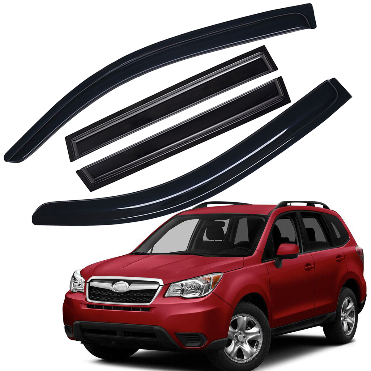 Fits 2014 2015 2016 2017 2018 Subaru Forester Rain Guard Window Visor ...