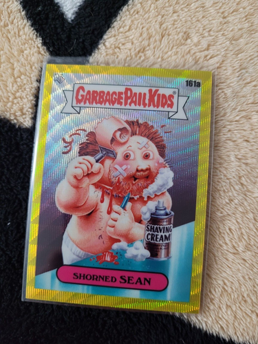 Garbage Pail Kids GPK Trading Card Chrome Yellow Wave Shorned Sean 161a ...