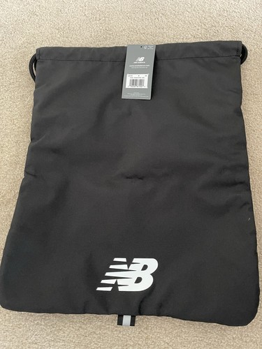 New Balance Team DRAWSTRING BAG, BLACK, LAB13502 BK OSZ, New Open box ...