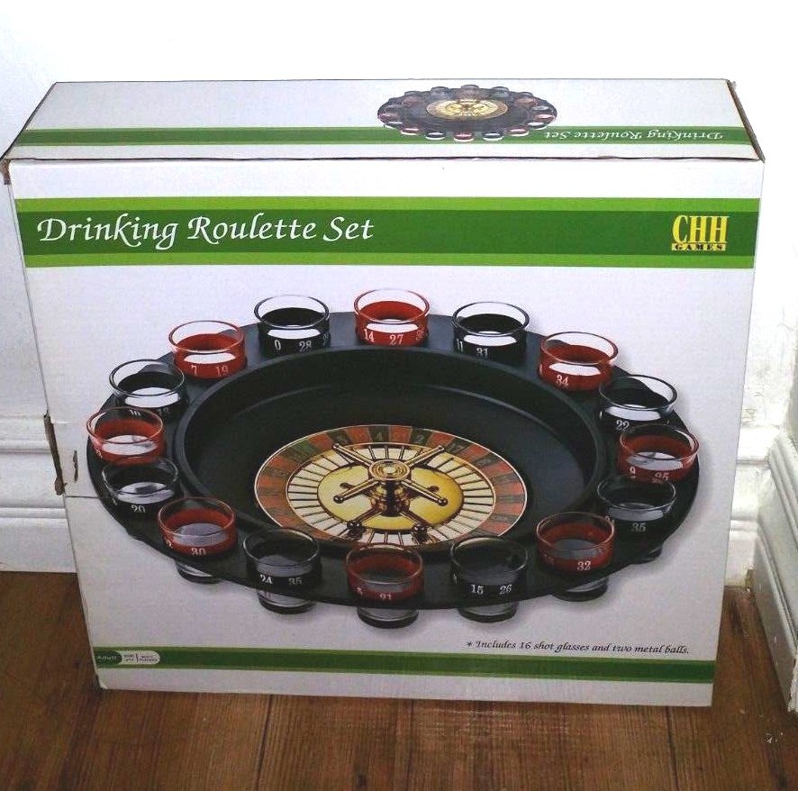 Drinking Roulette Set includes 16 shot glasses & 2 metal balls NEW | eBay