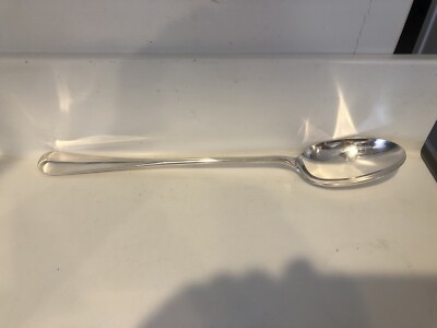 Krusius Germany Solingen Silver Plated Serving Spoon 12.5" | eBay