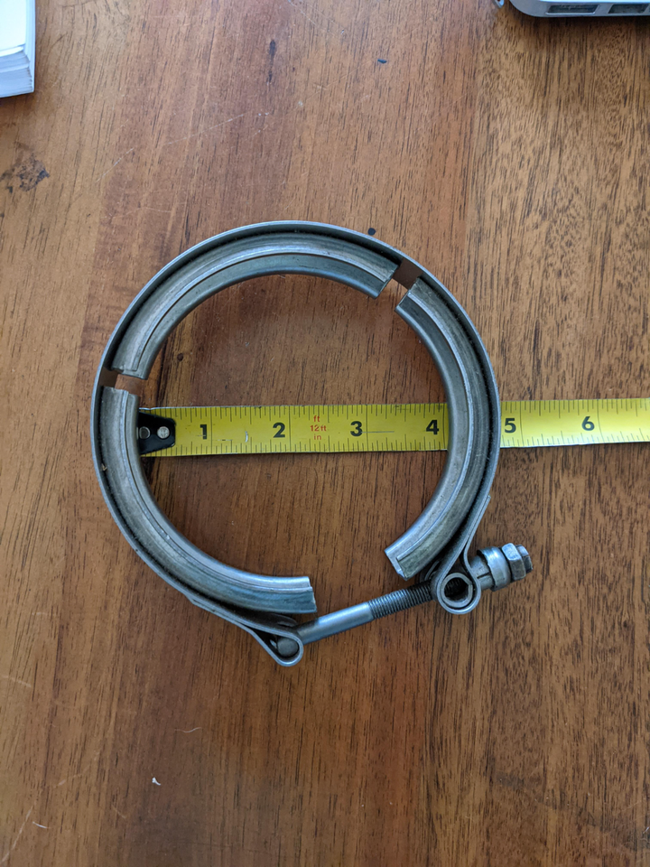 ONE GENUINE CLAMPCO 995H7-0425 V-Band Clamp 4.25" Stainless High ...