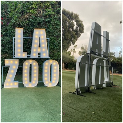 Marquee Letters Stacking Stand | Stacked Marquee Letters with Metal ...