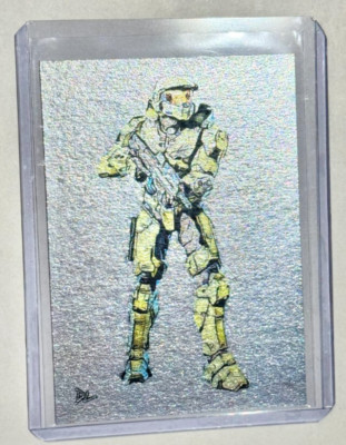 Master Chief Limited Platinum Plated Artist Signed "Halo" Trading Card ...