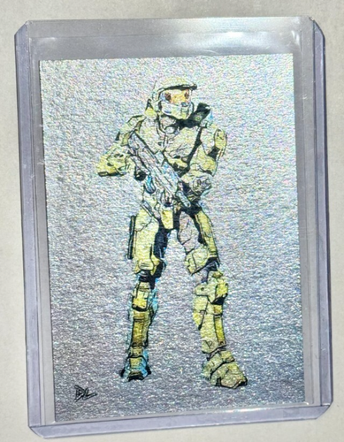Master Chief Limited Platinum Plated Artist Signed "Halo" Trading Card ...