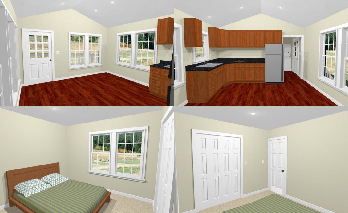 14x32 Tiny House -- 567 sq ft -- PDF FloorPlan -- Model 7A | eBay