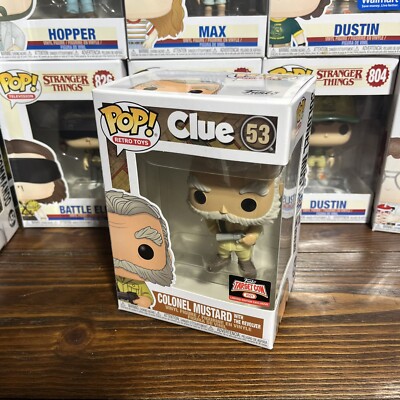 Funko Pop! Clue Colonel Mustard With Revolver 2021 Target Con 53 | eBay