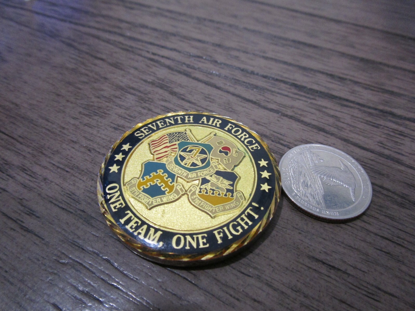 Seventh Air Force CMSGT Robert C Muthard 51st FW 5th FW USAF Challenge ...