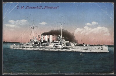 Ak Line Ship SM Oldenburg, Overall View 1916 | eBay