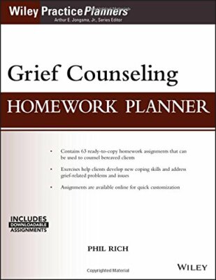 Grief Counseling Homework Planner: (with Downlo, Rich, Jongsma+ ...