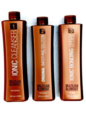 Brazilian Blowout Step 1, 16 oz step 2 12 oz & step 3 12oz set FREE ...