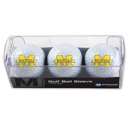 Michigan Wolverines Golf Balls - 3 Pack | eBay