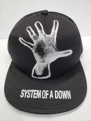 Metal Head Black Death Thrash White Hand Soad Trucker Adjustable | eBay