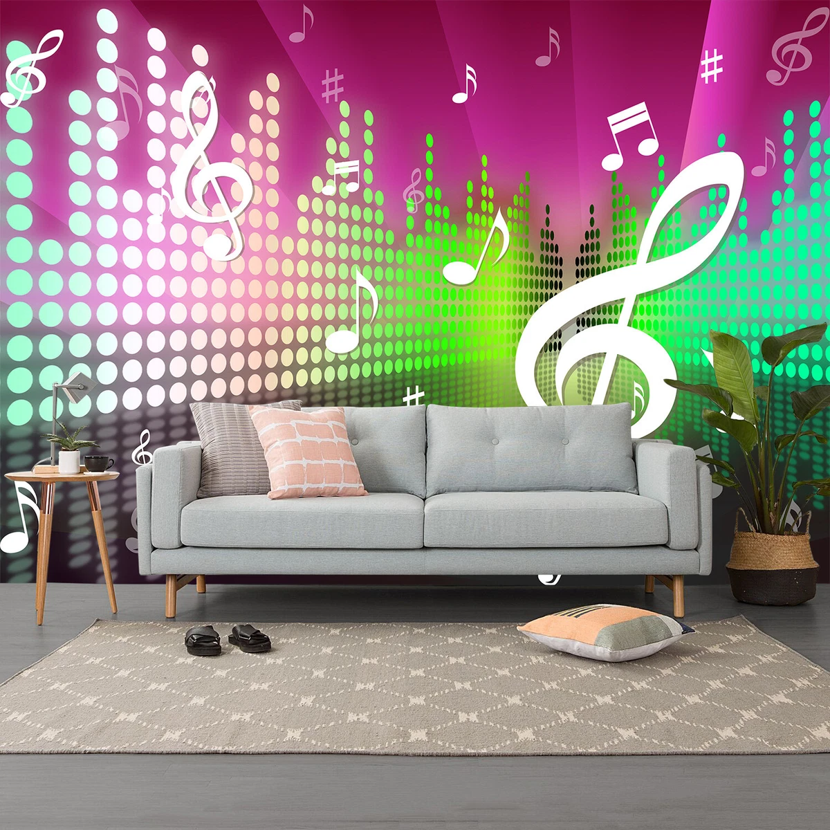 Green Music Wallpaper Design