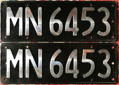 Cook Islands license plate pair 1983-92 series | eBay