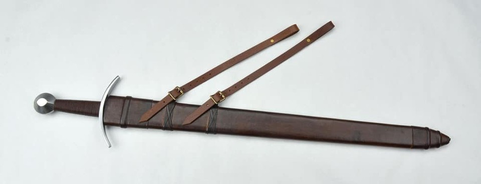 Knightly Arming Sword with adjustable hanging scabbard – Stage Combat ...