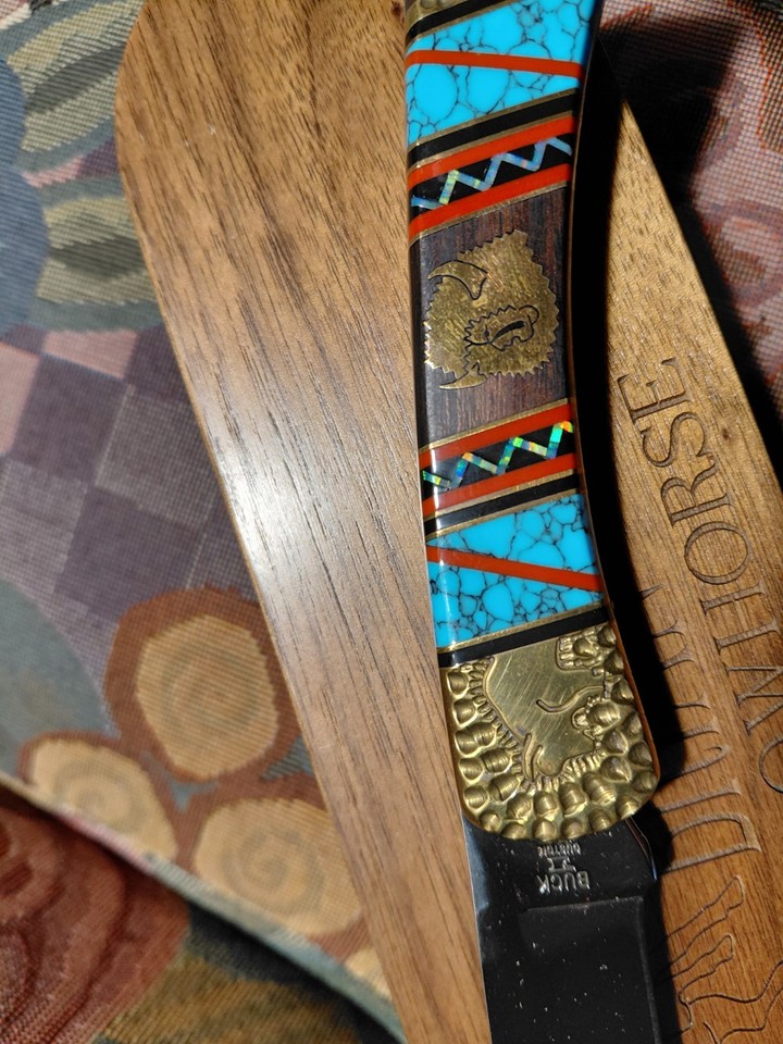 BUCK BRIAN YELLOWHORSE BUFFALO HUNTER 110 KNIFE 238/2000 | eBay