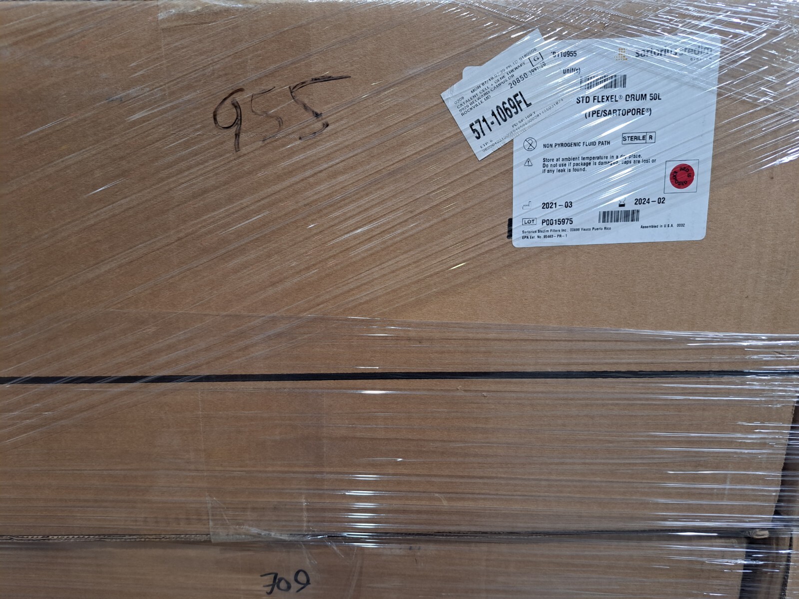 Sartorius Stedim FXB110955 Flexel Bag for Drum 50 L - Exp. 2/2024 | eBay