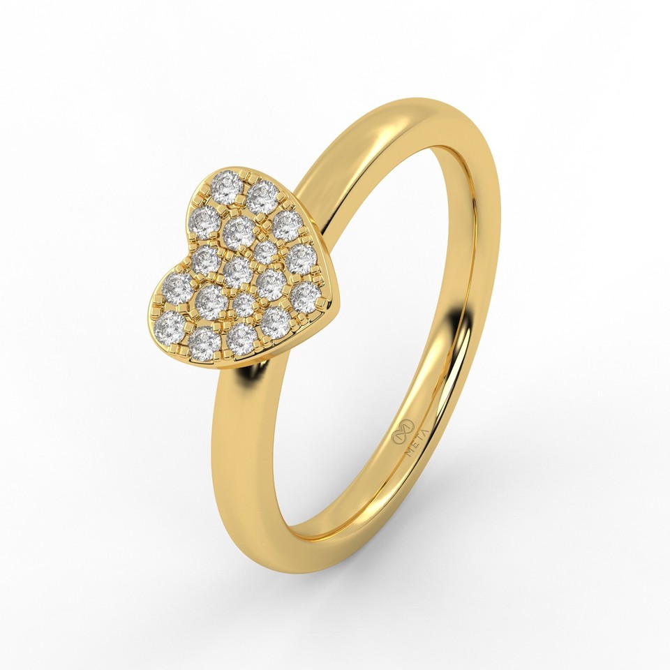 Diamond Ring/ Heart shape/ love Ring for women | eBay
