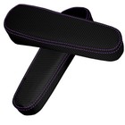 Seat Armrest PVC Carbon Fiber Cover for Hummer H2 03-06 Purple Stitch ...
