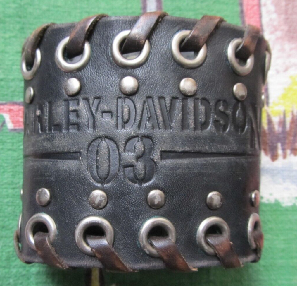 Vintage 100 year anniversary Harley Davidson wide lea… - Gem