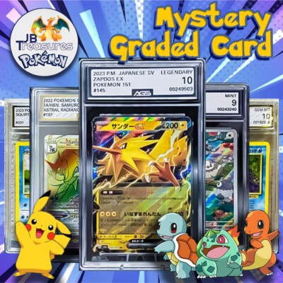 Pokemon Card MYSTERY Graded Card! MYSTERY GRADED Slab! AGS! English ...
