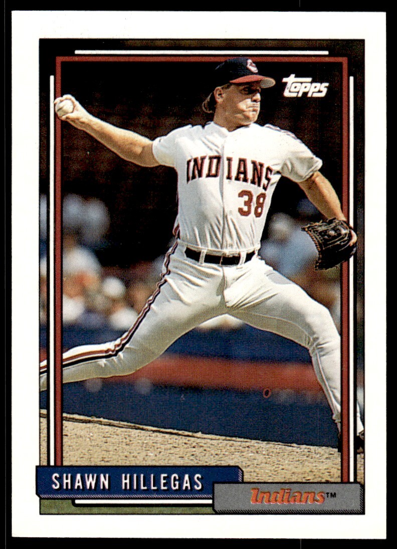 1992 Topps Baseball Card Shawn Hillegas Cleveland Indians #523 | eBay