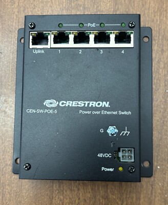 Crestron CEN-SW-POE-5 PoE Ethernet Switch (no power supply) | eBay