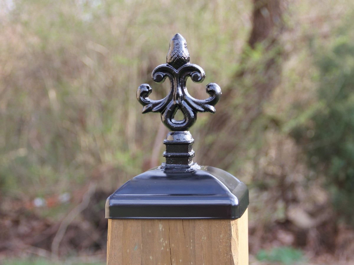 Decorative Fence Post Caps 2 215mm Long Thick | Shelly Lighting