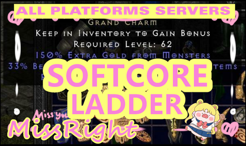 Gheed's Worth Unique Charm🌺Diablo 2 D2R Softcore LADDER🌺PC-SWITCH-PS ...