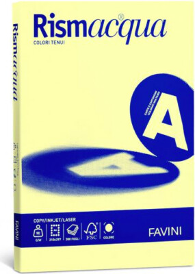 Risma Carta A3 Colorata Giallo 90 g/mq cf 300 fogli Cartotecnica Favini ...