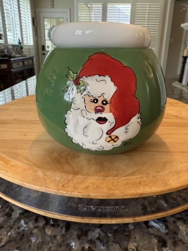 Prissy Plates Santa Dip Bowl Holiday Christmas Santa Kitchen Cheer ...