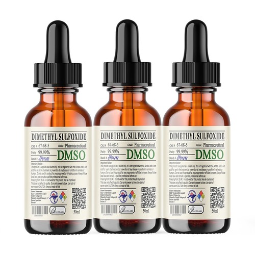 DMSO 99.99% Pure Pharmaceutical Grade Dimethyl Sulfoxide Liquid 3 x ...