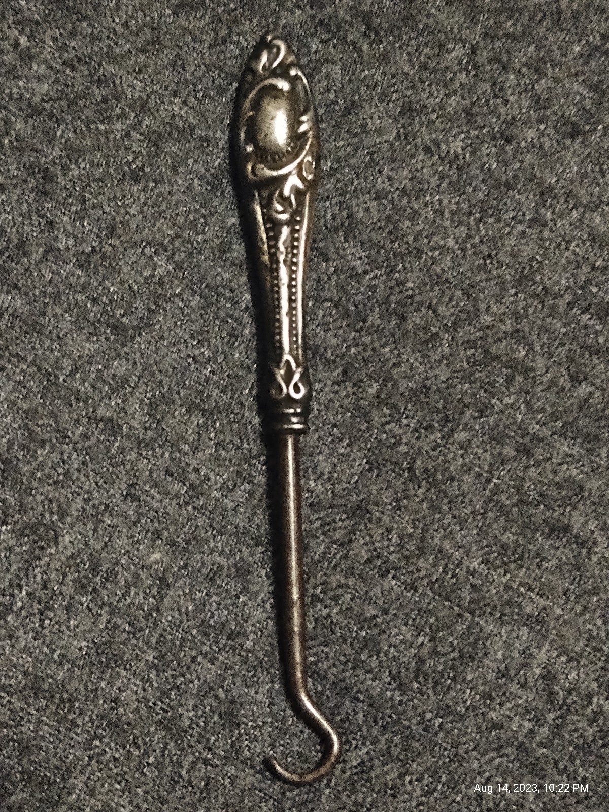 Antique Button Boot Hook Corset Lace Puller - Gem