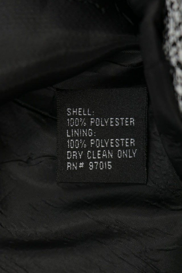 Signature by Larry Levien Womens Ladies Black White Suit Jacket Size 14 ...