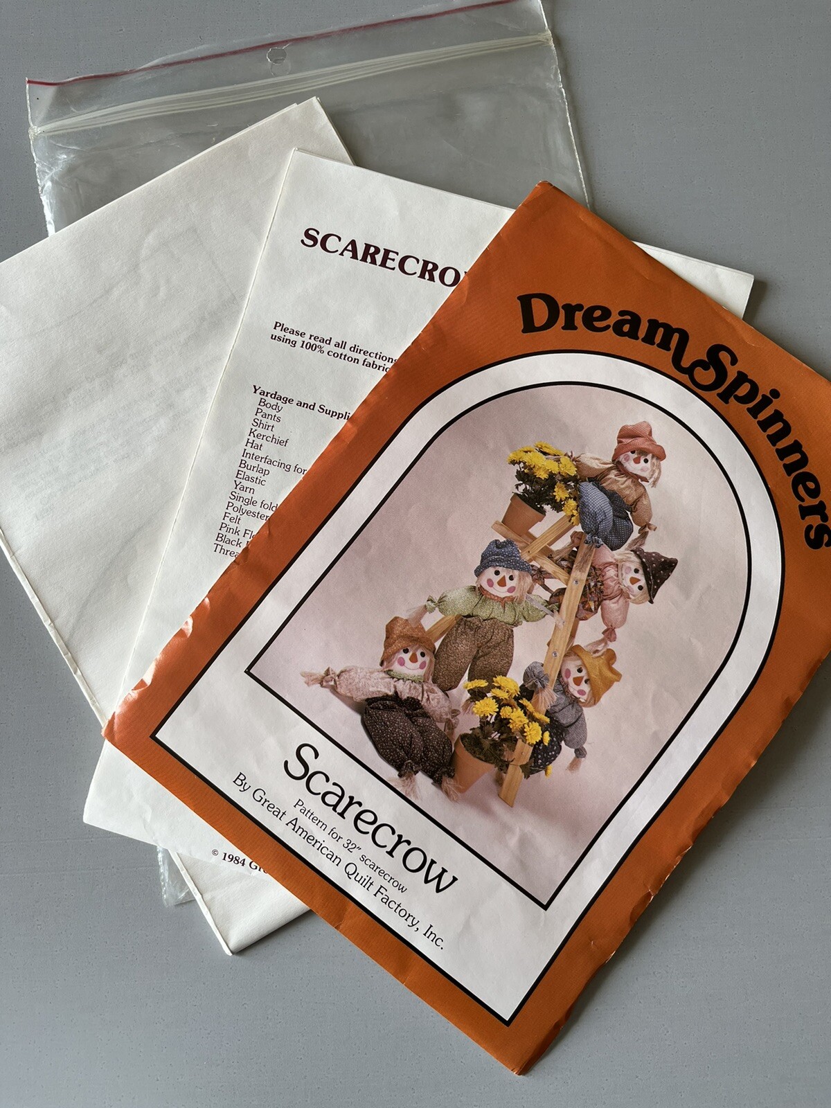 Great American Quilt Factory Dreamspinners Scarecrow 32" Fall Halloween ...