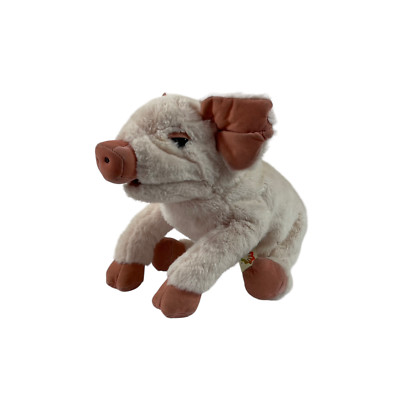 A159 Folkmanis Pink Pig Puppet Farm Animal Plush 13" Stuffed Toy Lovey ...