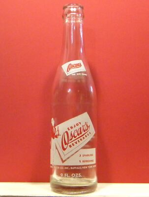 Oscar's Beverages ACL 9 oz Soda Pop Bottle Empire Water Co New York NY ...