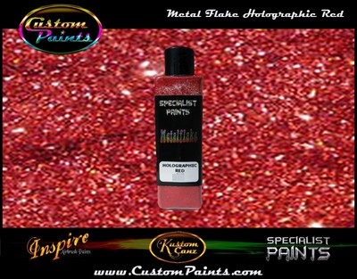Holographic Metal Flake - RED - Premium Quality, Auto Grade, Custom ...