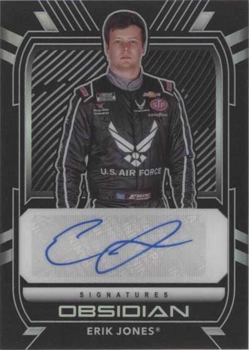 2021 Panini Chronicles - Obsidian Signatures Erik Jones #OS-EJ (AU) for ...