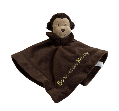 Carters Monkey Bananas Over Mommy Brown Toy Plush Lovey Security ...